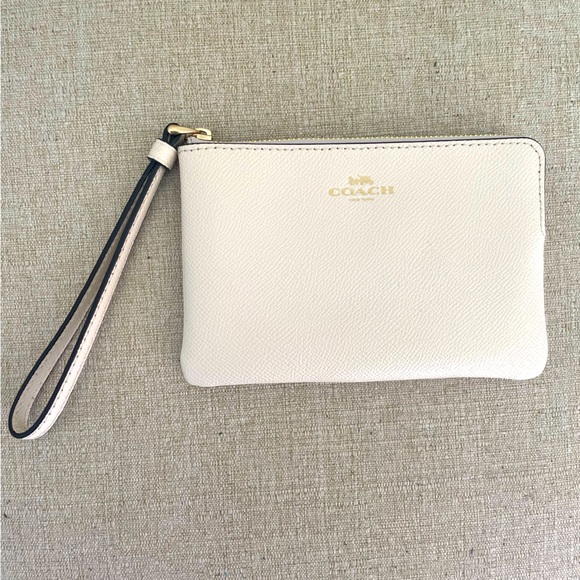 Coach | Bags | Coach Cream Wristlet Wallet | Poshmark
